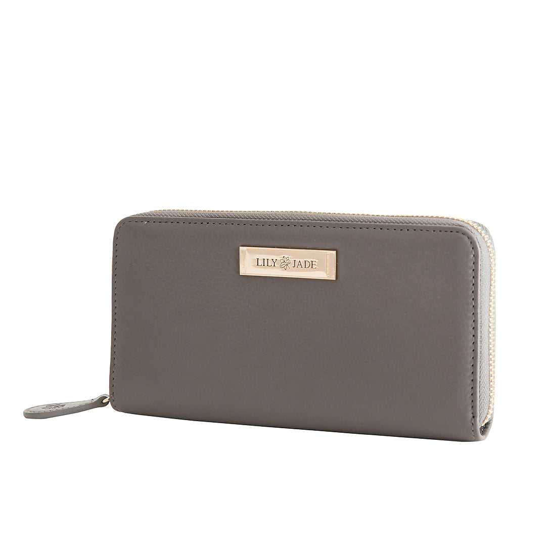 Lily Jade - Amber Wallet - Grey & Gold